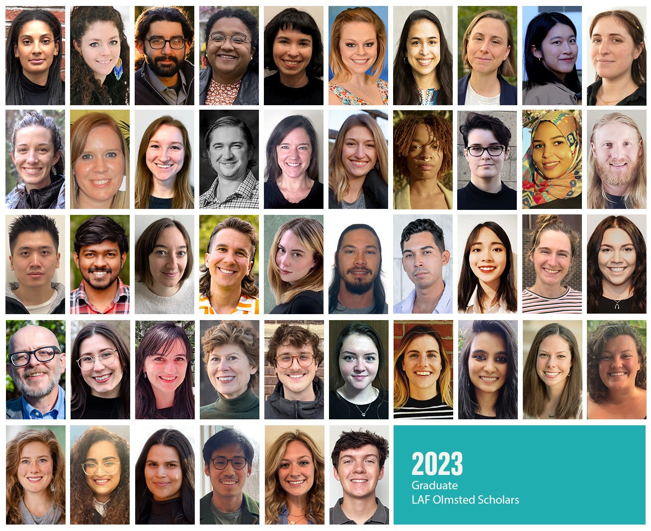 Announcing the 2023 LAF Olmsted Scholars | Landscape Architecture ...